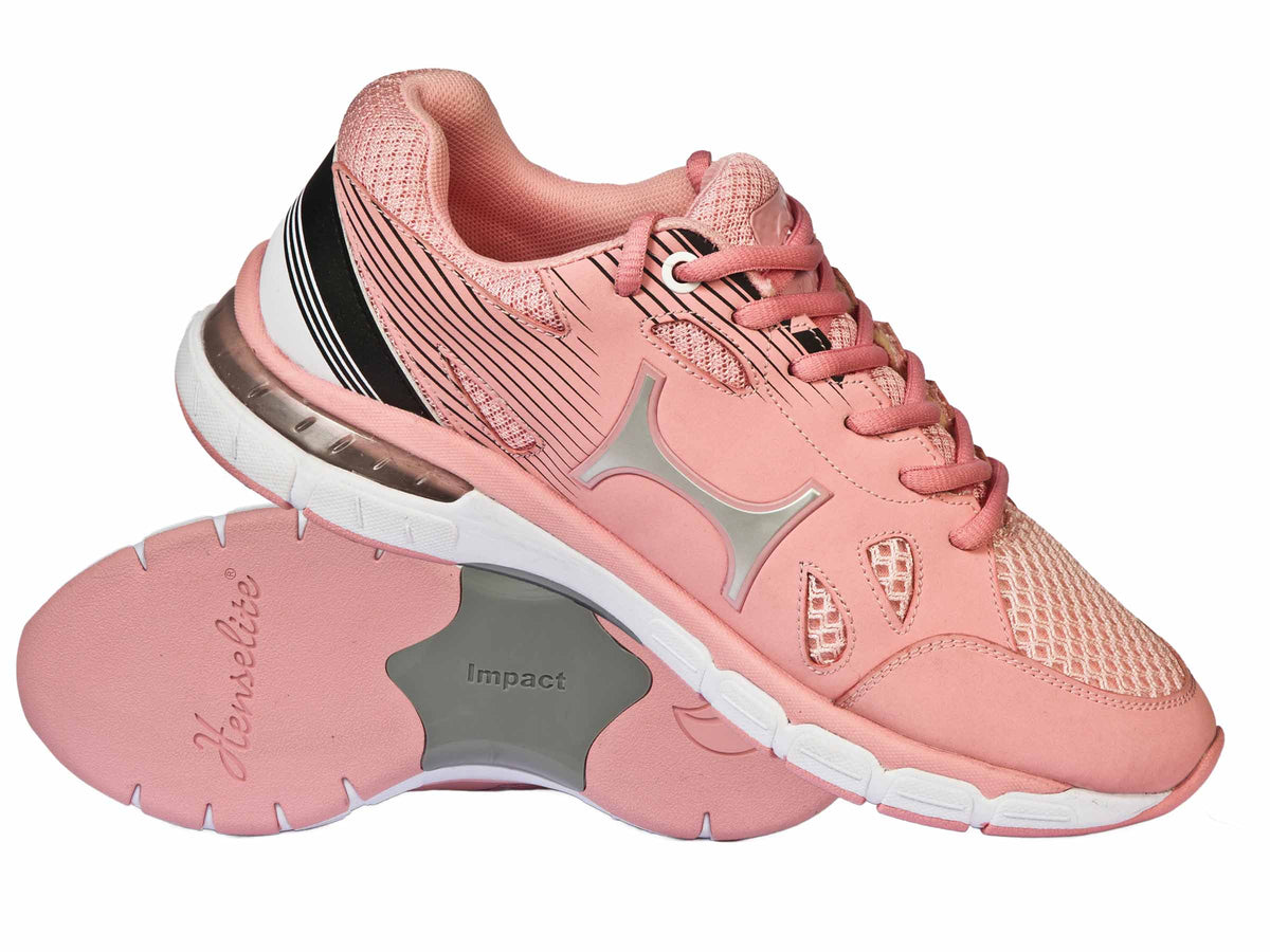 Henselite Impact Womens Bowls Shoe L505 Salmon Pink | Bowls World ...